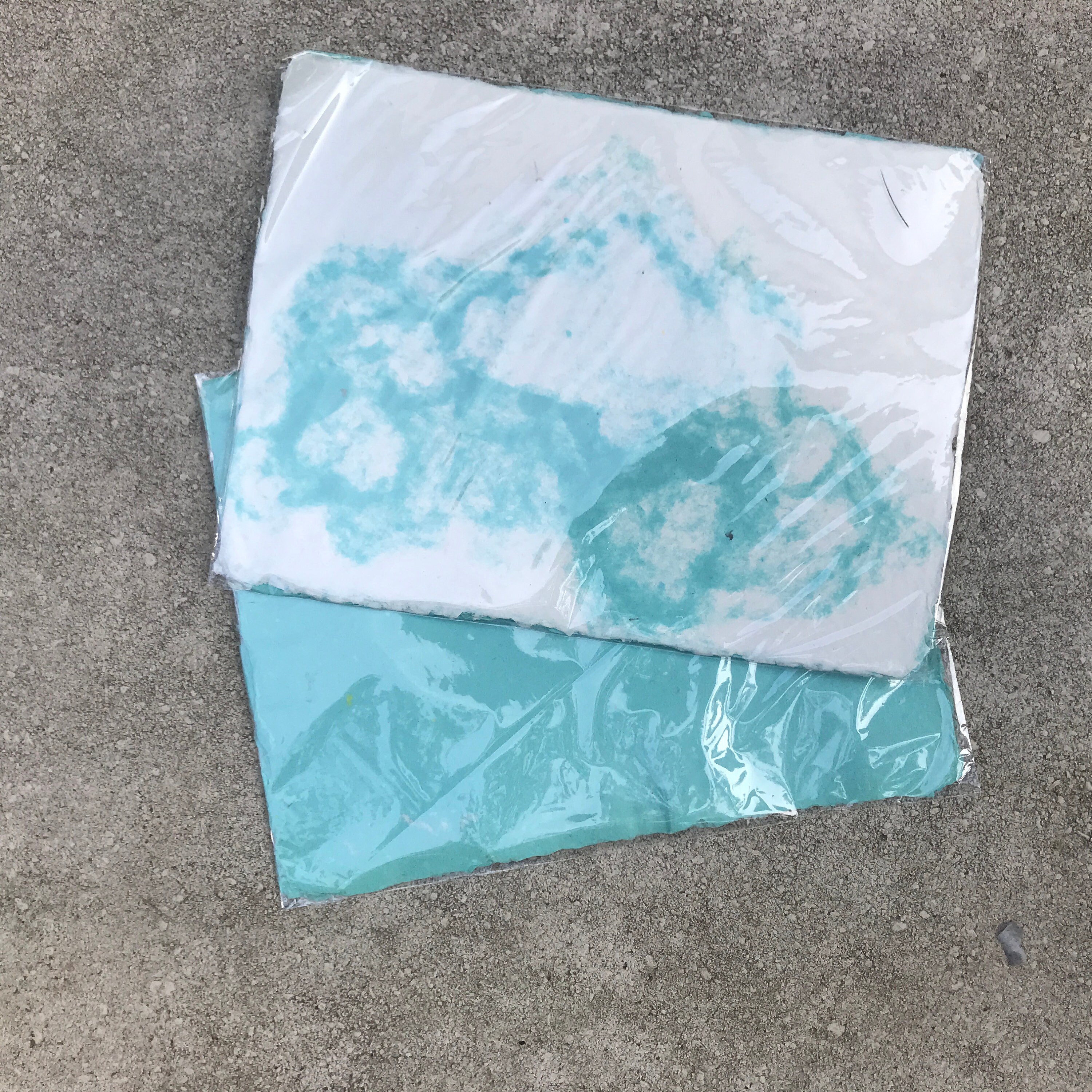 Turquoise Handmade Paper Sheets 8 1/2 X 11 Teal Blue - Etsy