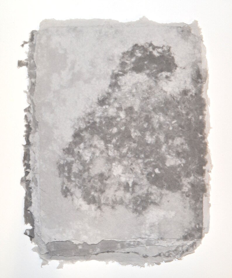 5 Handmade Paper Gray Cloudy Sheets 8 X 11 Scrapbooking - Etsy