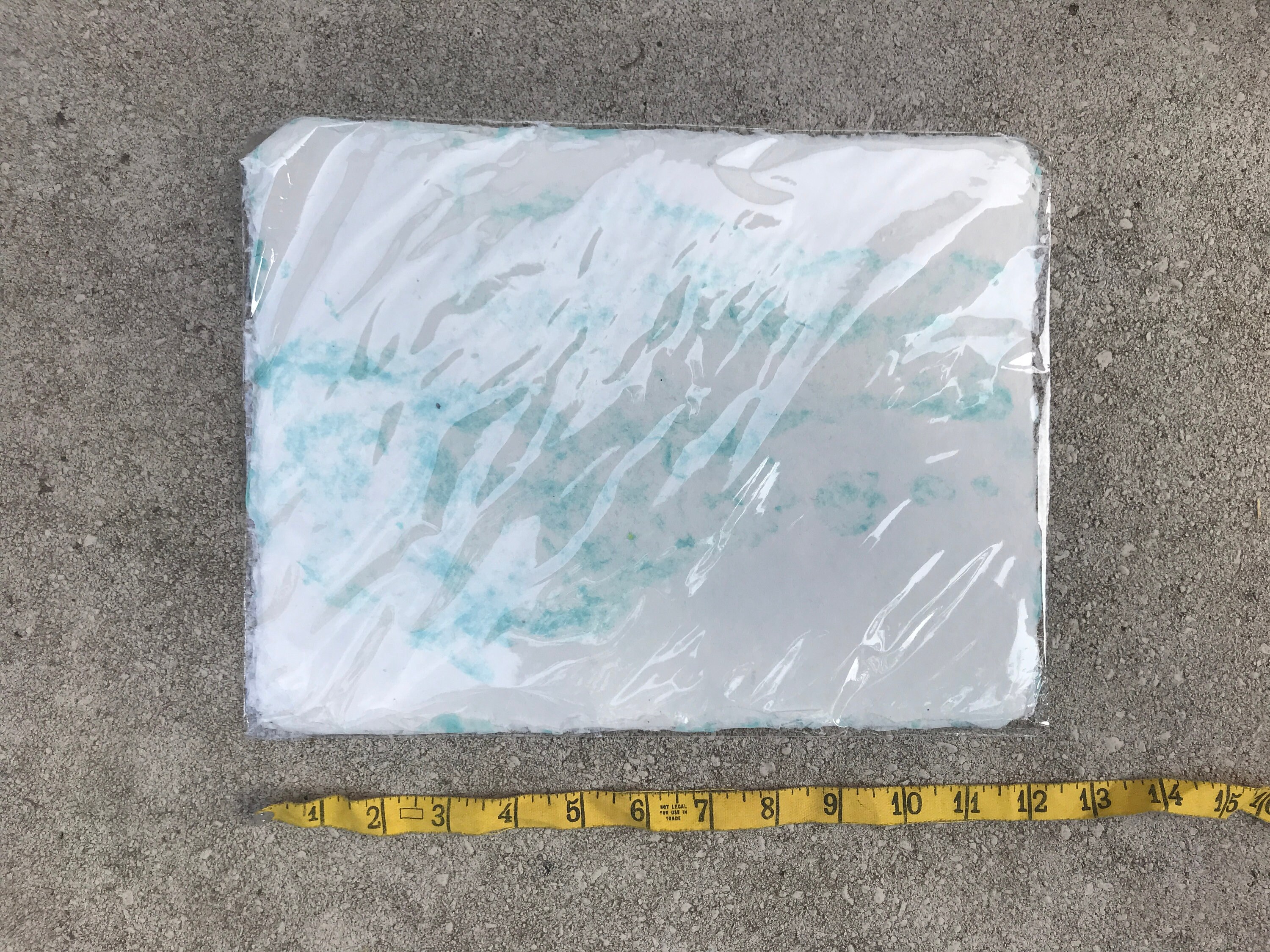 Turquoise Handmade Paper Sheets 8 1/2 X 11 Teal Blue | Etsy