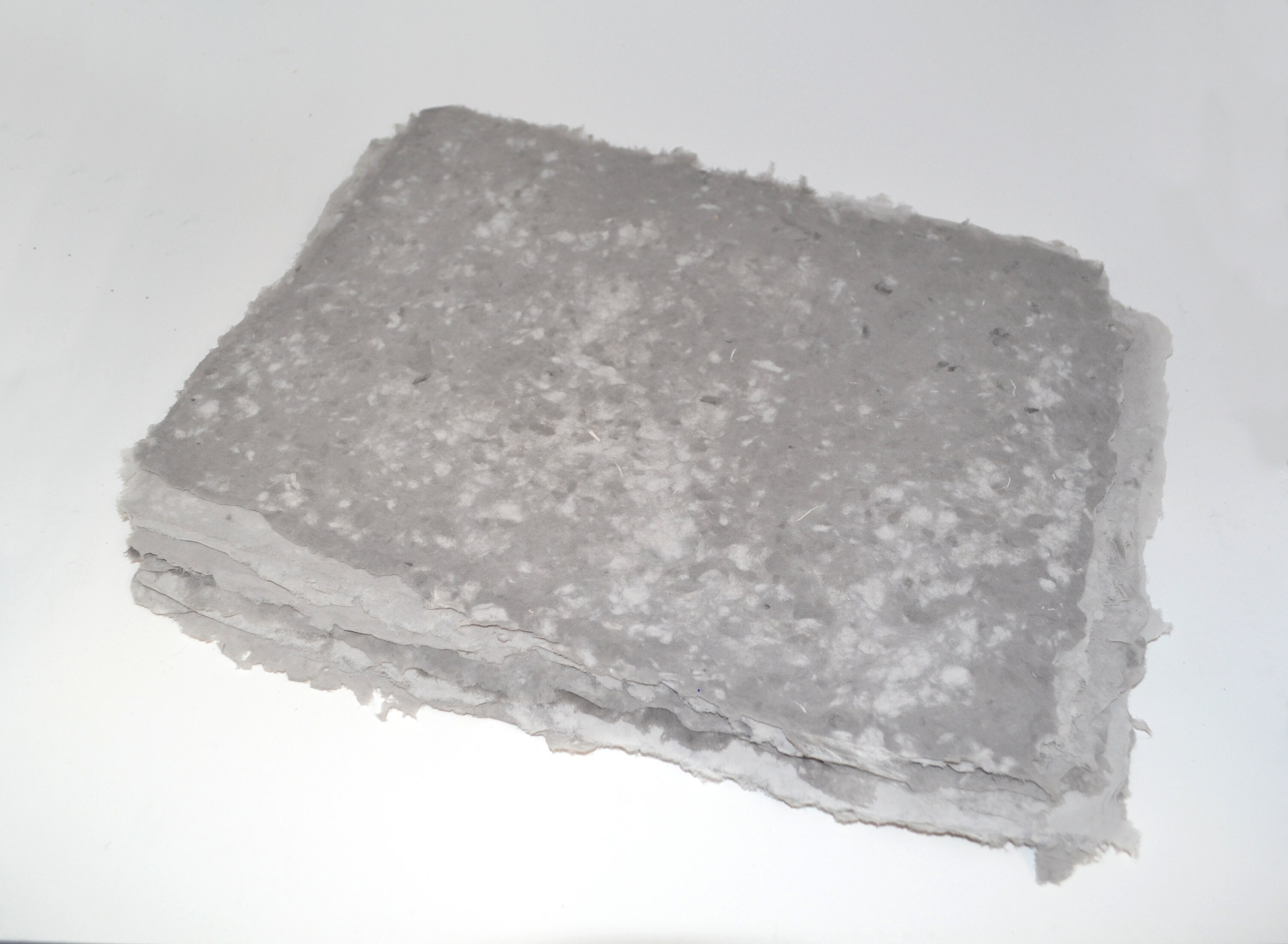 5 Handmade Paper Gray Cloudy Sheets 8 X 11 Scrapbooking | Etsy