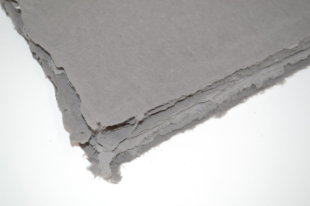 Sheets of Dark Grey Handmade Paper, 6 X 8 Paper, Scrapbooking Paper ...