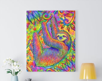 Sloth Wall Art - Etsy