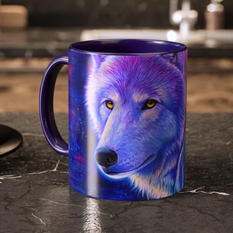 Wolf Coffee Mug - Etsy