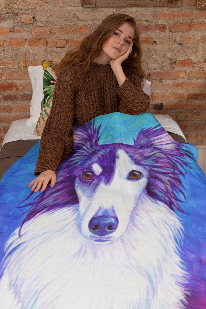 Colorful Silken Windhound Cute Rainbow Sighthound Dog Pop Art Plush ...