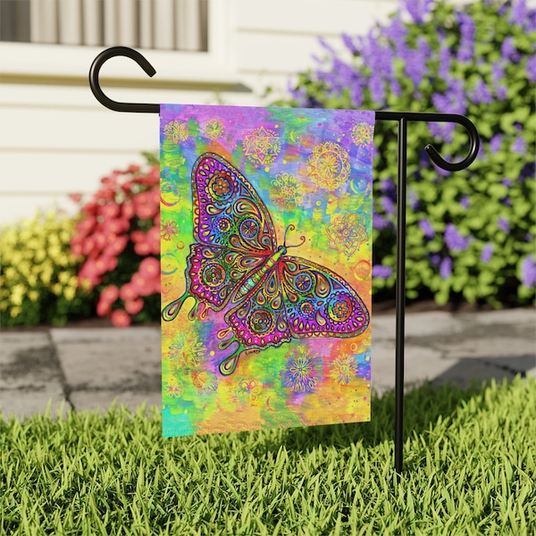 Butterfly Garden Art - Etsy