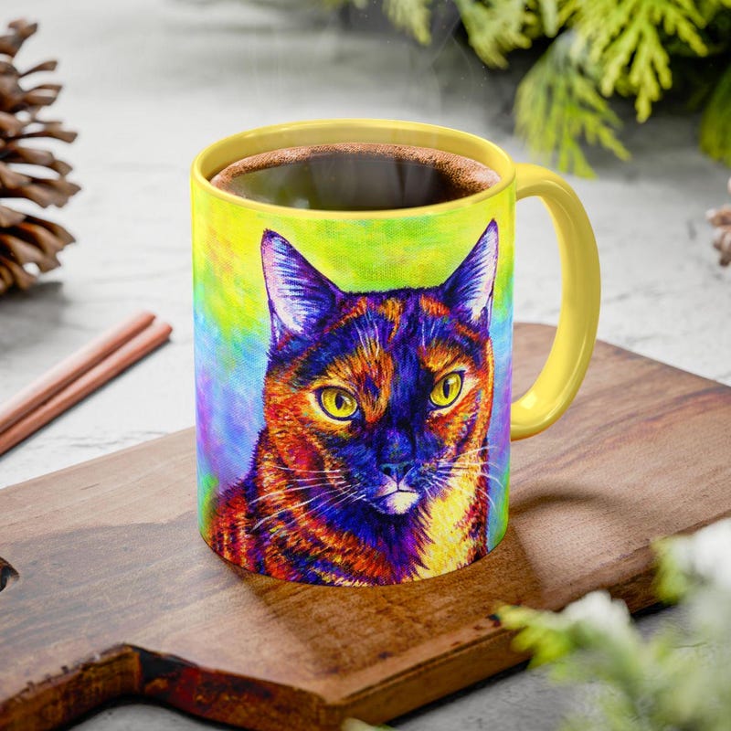 Cat Mug Pop Art - Etsy