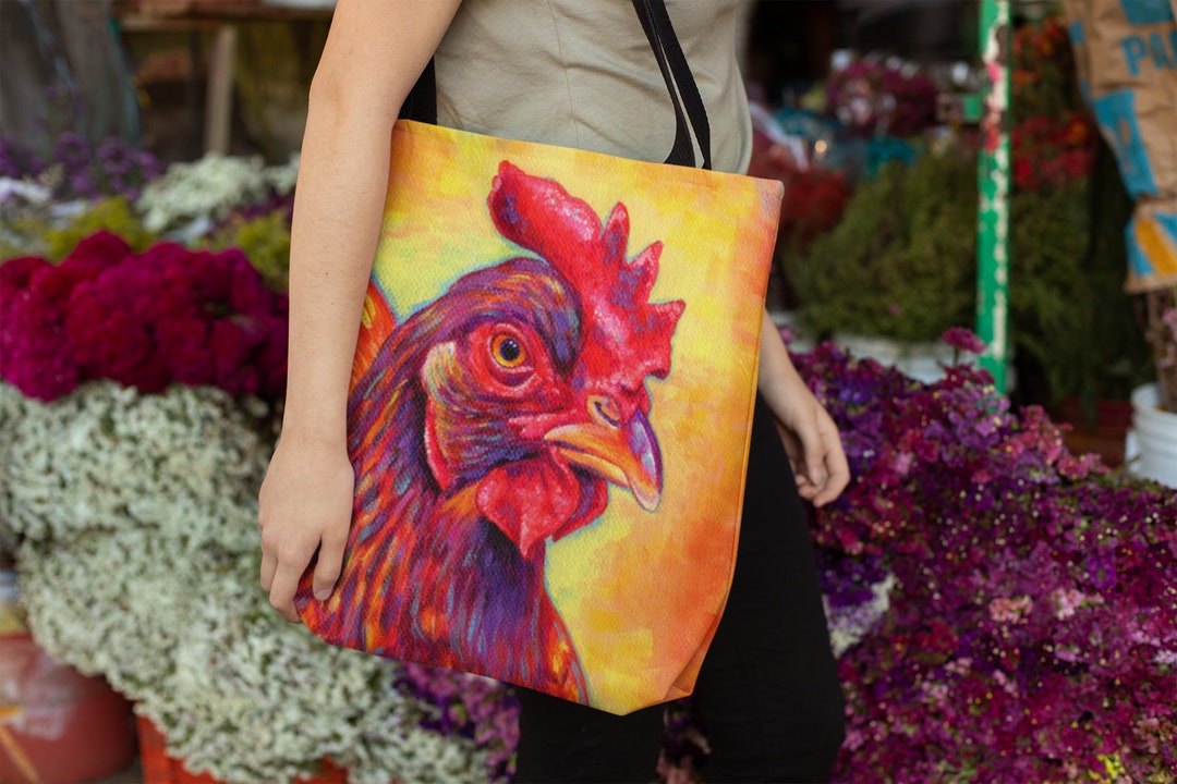 Colorful Rhode Island Red Chicken Hen Rooster Pet Bird Farm Animal ...