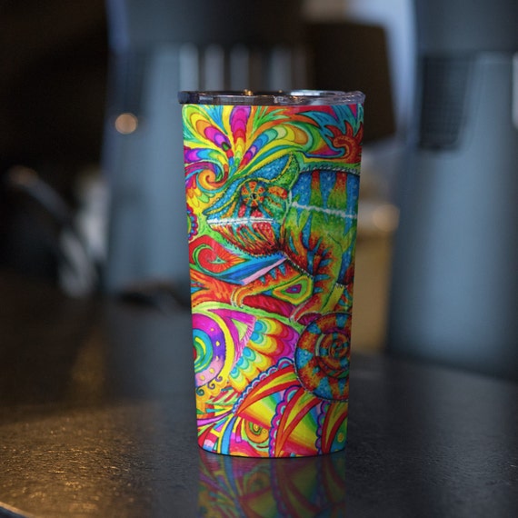 Psychedelic Rainbow Panther Chameleon Hippie Lizard Trippy - Etsy