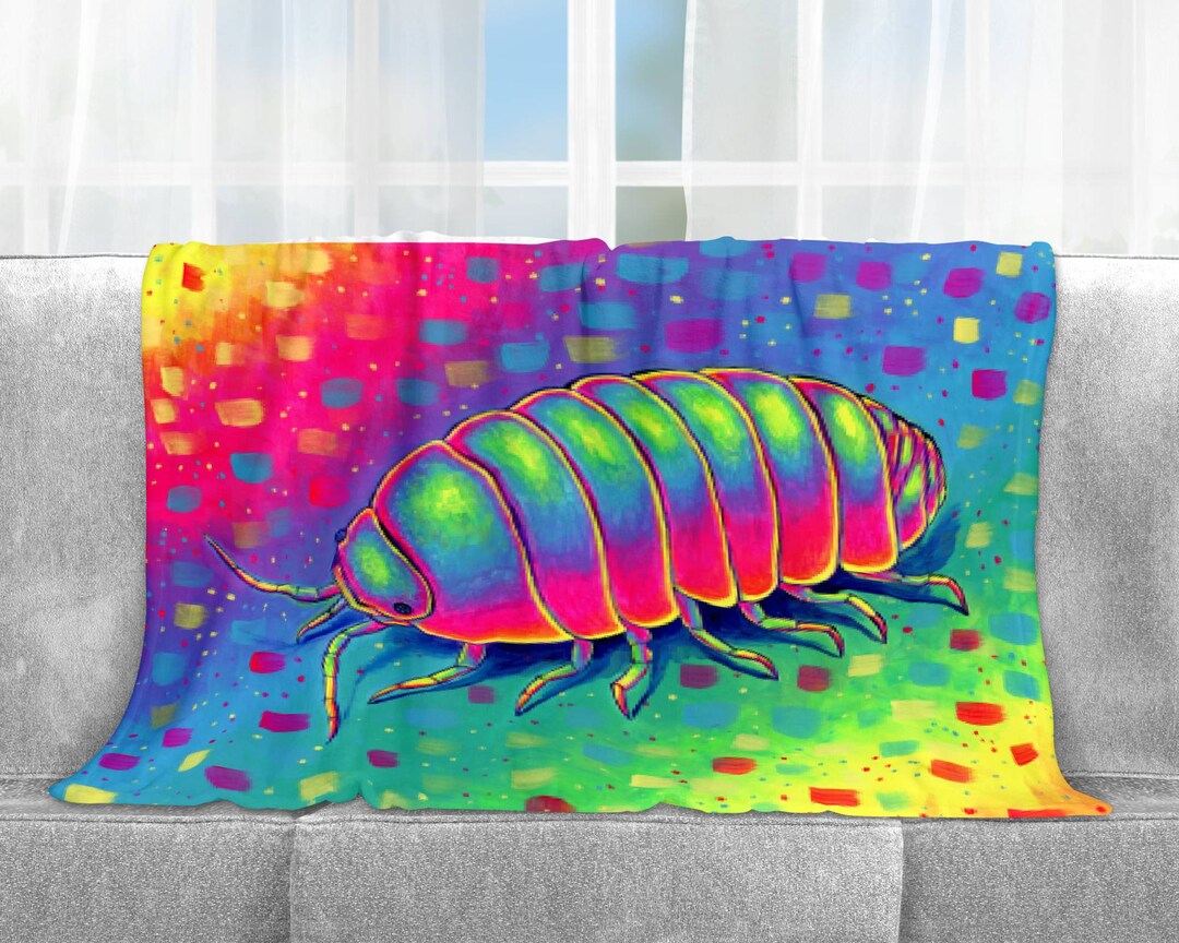 Rainbow Isopod Colorful Cute Roly Poly Psychedelic Pill Bug Trippy ...