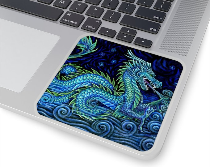 Japanese Dragon Sticker Cherry Blossom Decal Japanese Mythology Asian ...