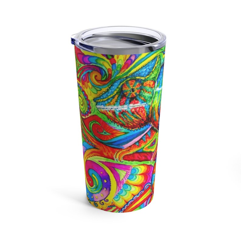 Psychedelic Rainbow Panther Chameleon Hippie Lizard Trippy - Etsy