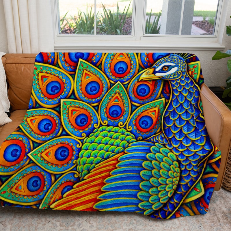 Peacock Quilt - Etsy