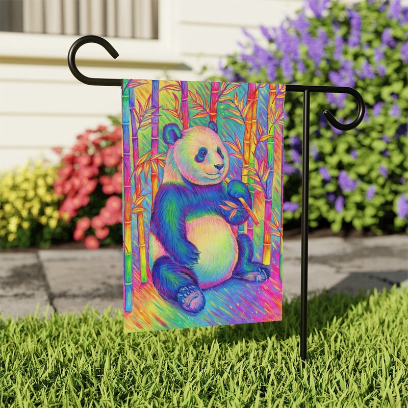 Panda House Flag - Etsy