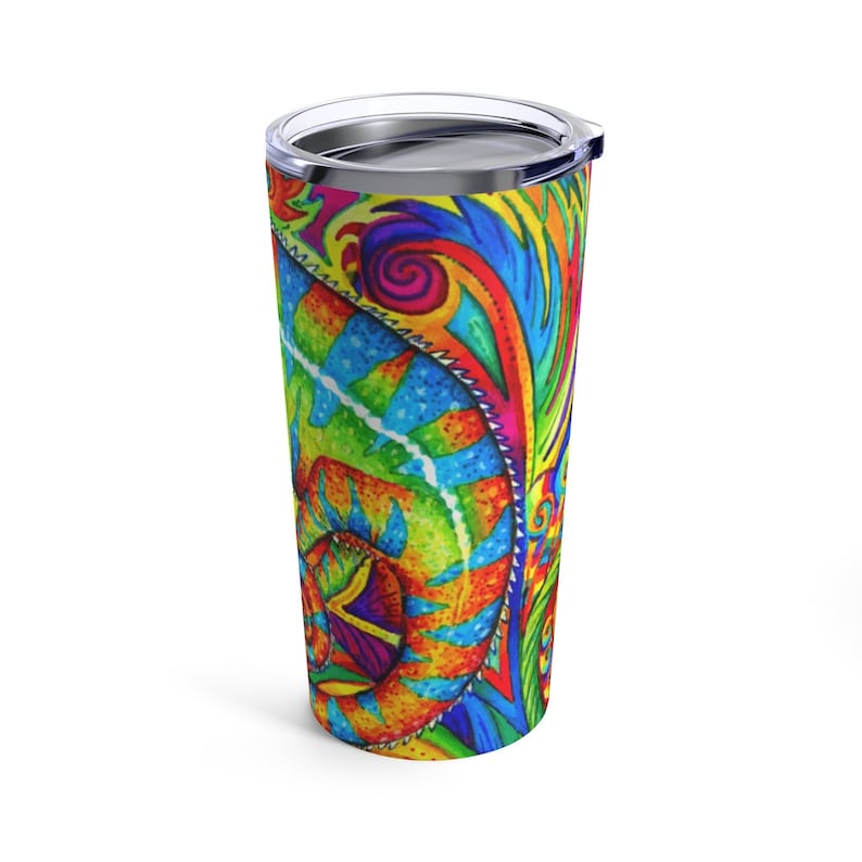 Psychedelic Rainbow Panther Chameleon Hippie Lizard Trippy - Etsy