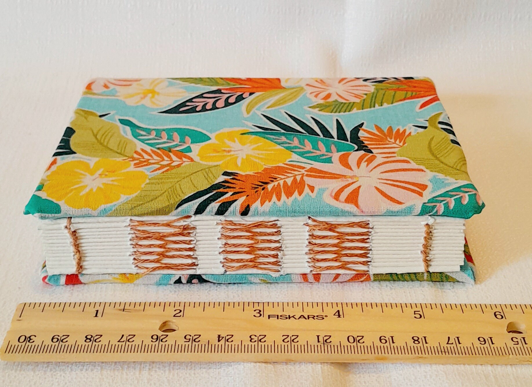 Handmade French Link Stitch Artist Sketchbook, Fabric Hardcover Book - Etsy