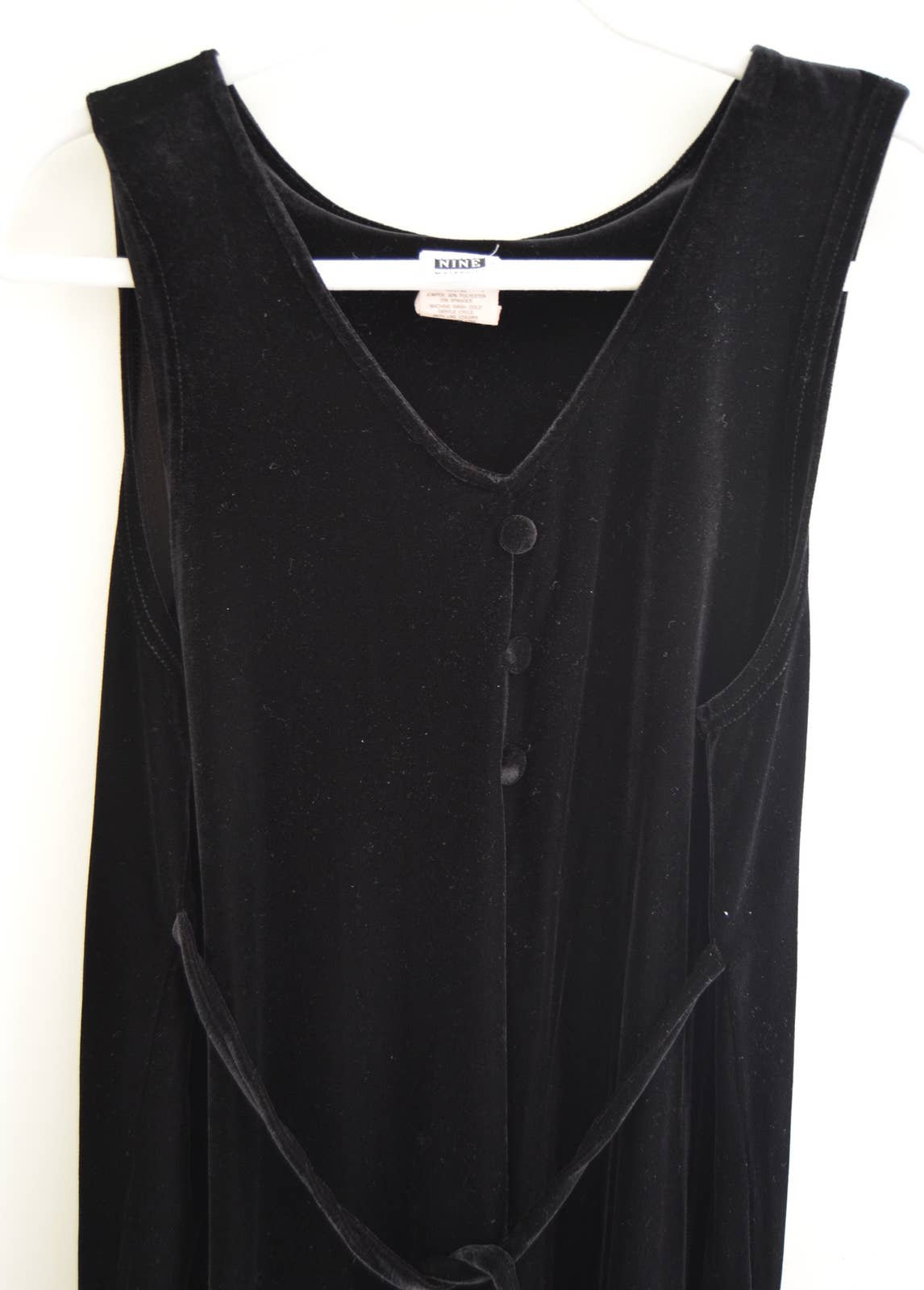 90s Black Velvet Maternity Dress - Etsy