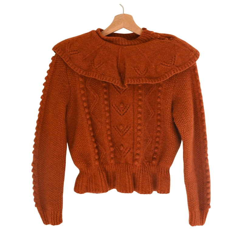 Orange Wool Sweater - Etsy