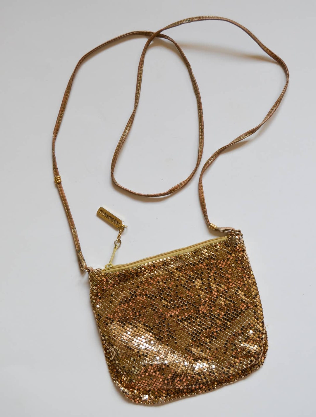 Whiting & Davis Gold Mesh Mini Crossbody Bag - Etsy