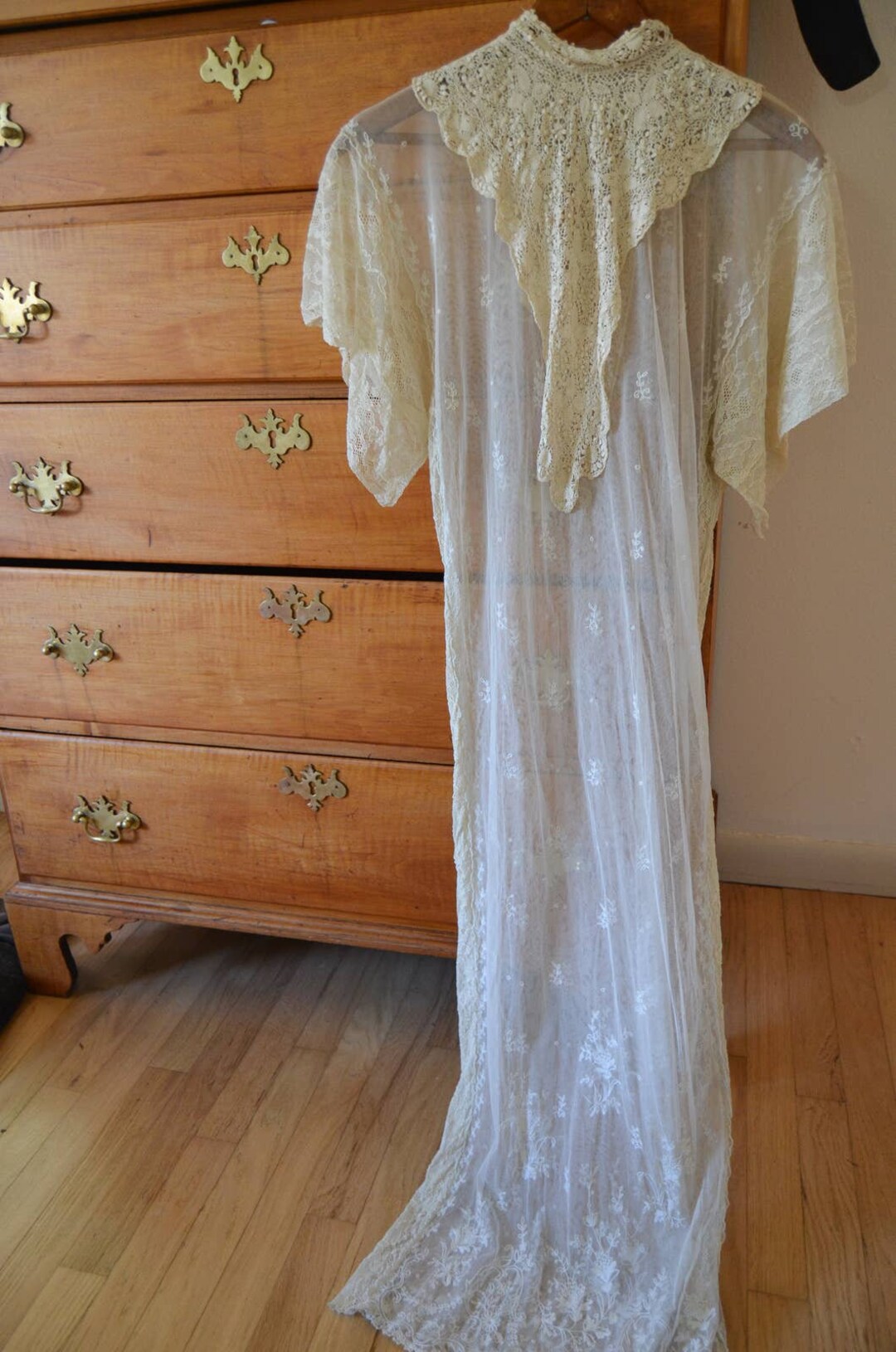 Vintage Pat Kerr Sheer Lace Dress Overlay Size X Small - Etsy