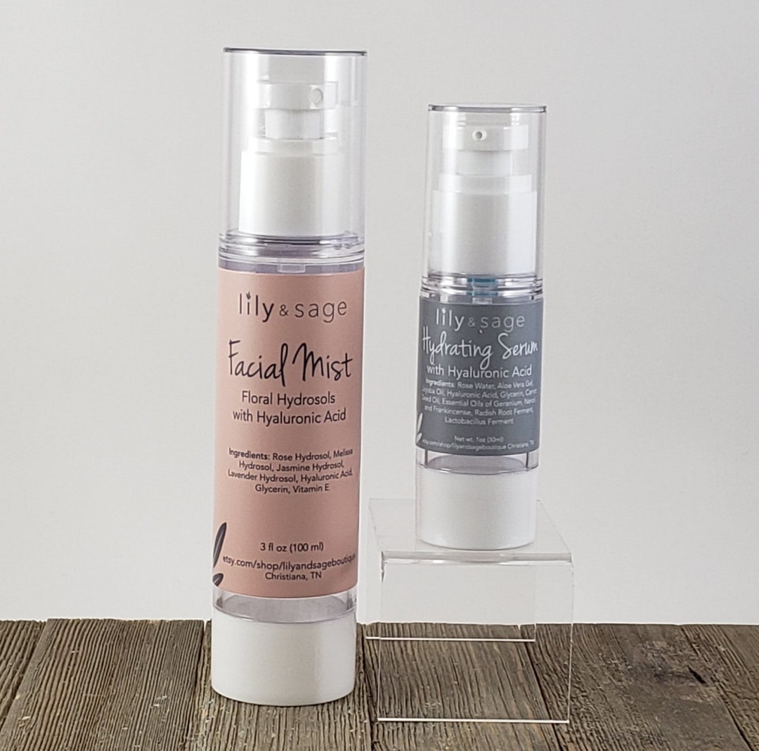 Lily & Sage Facial Mist and Hydrating Serum - Etsy