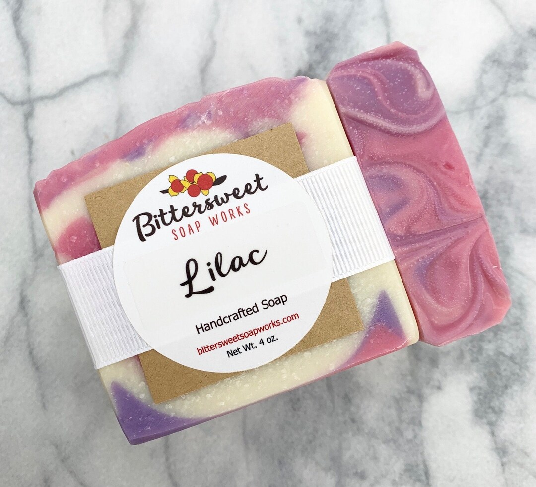 LILAC Soap Handmade Natural Vegan Lilac Soap - Etsy