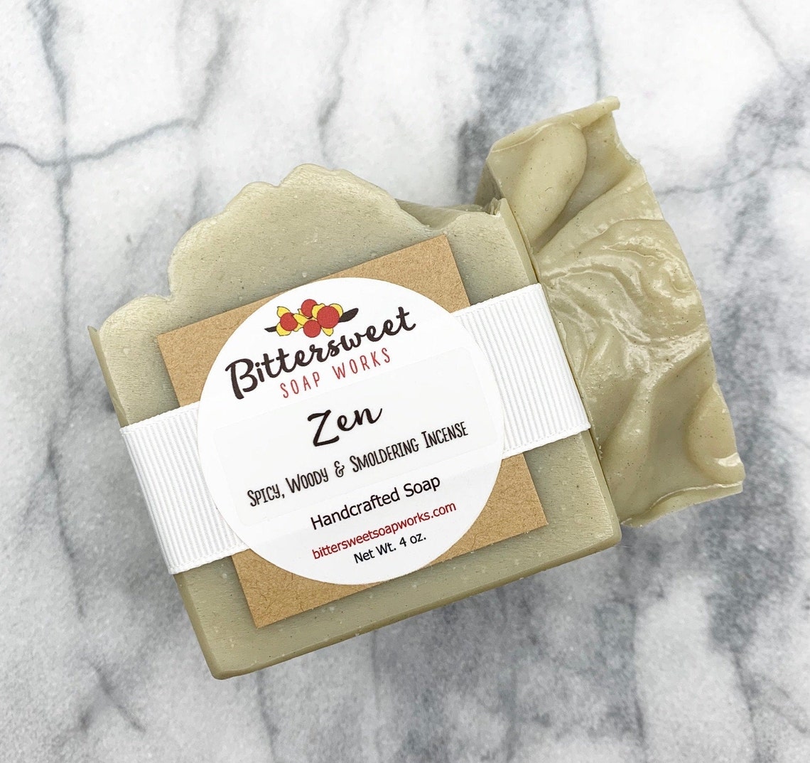 ZEN Soap Handmade Natural Vegan Incense Soap - Etsy