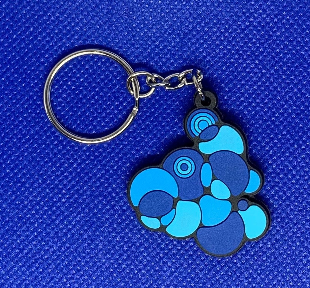Blue Bubbles Keychain - Etsy