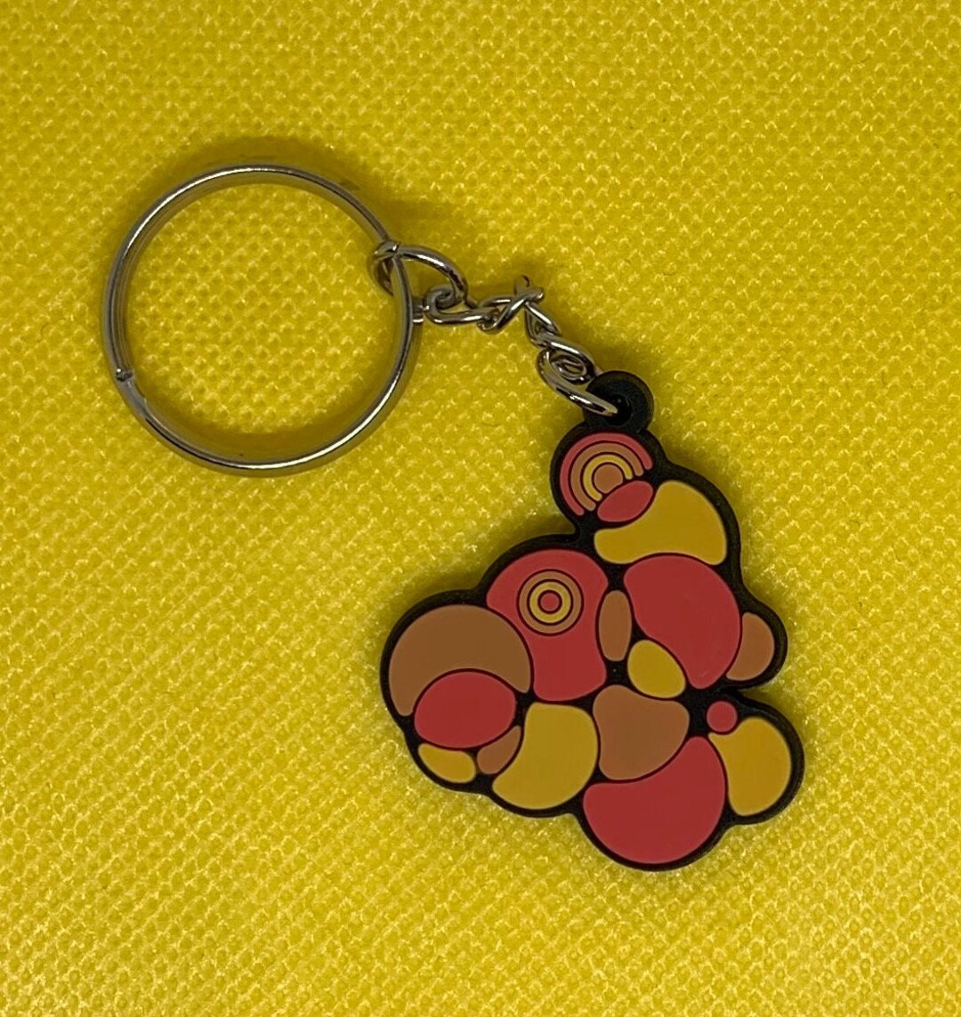Orange Bubbles Keychain - Etsy