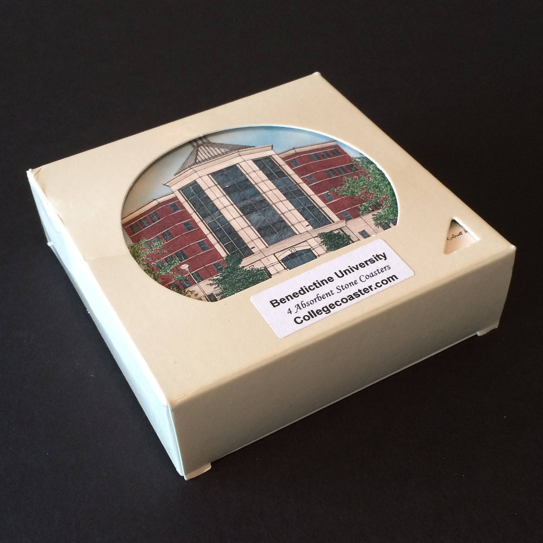 College Coaster Universidad Benedictina Regalo - Etsy España