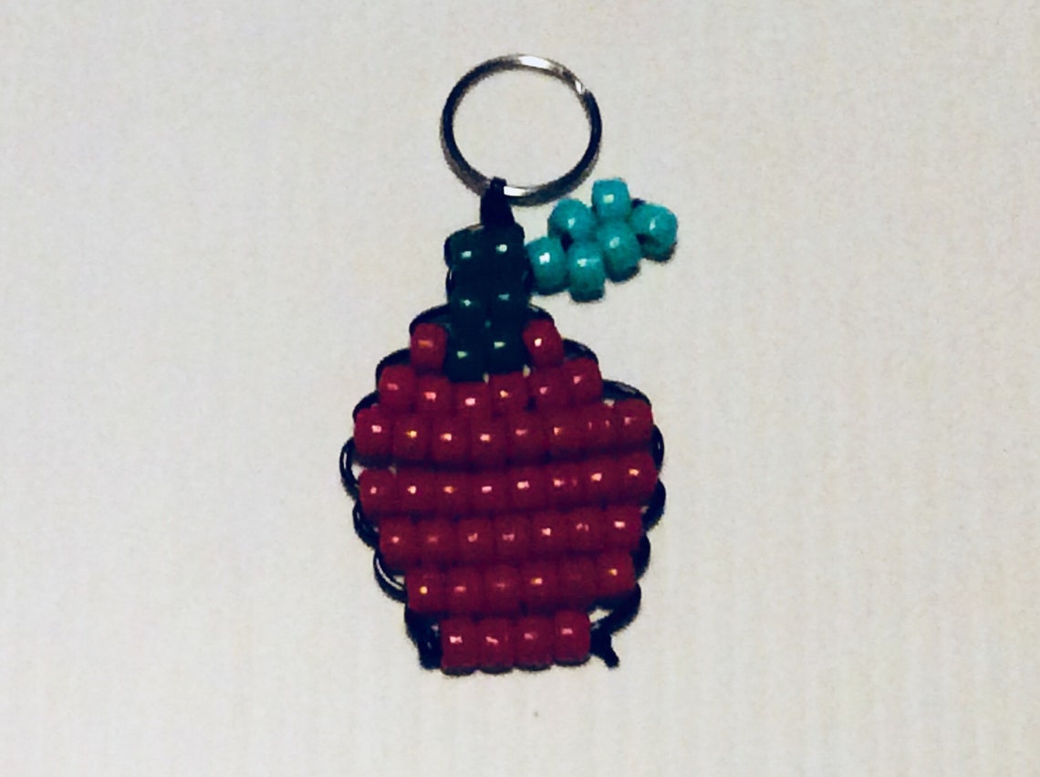 Kandi Apple Key Chain / Zipper Pull / Ornament - Etsy