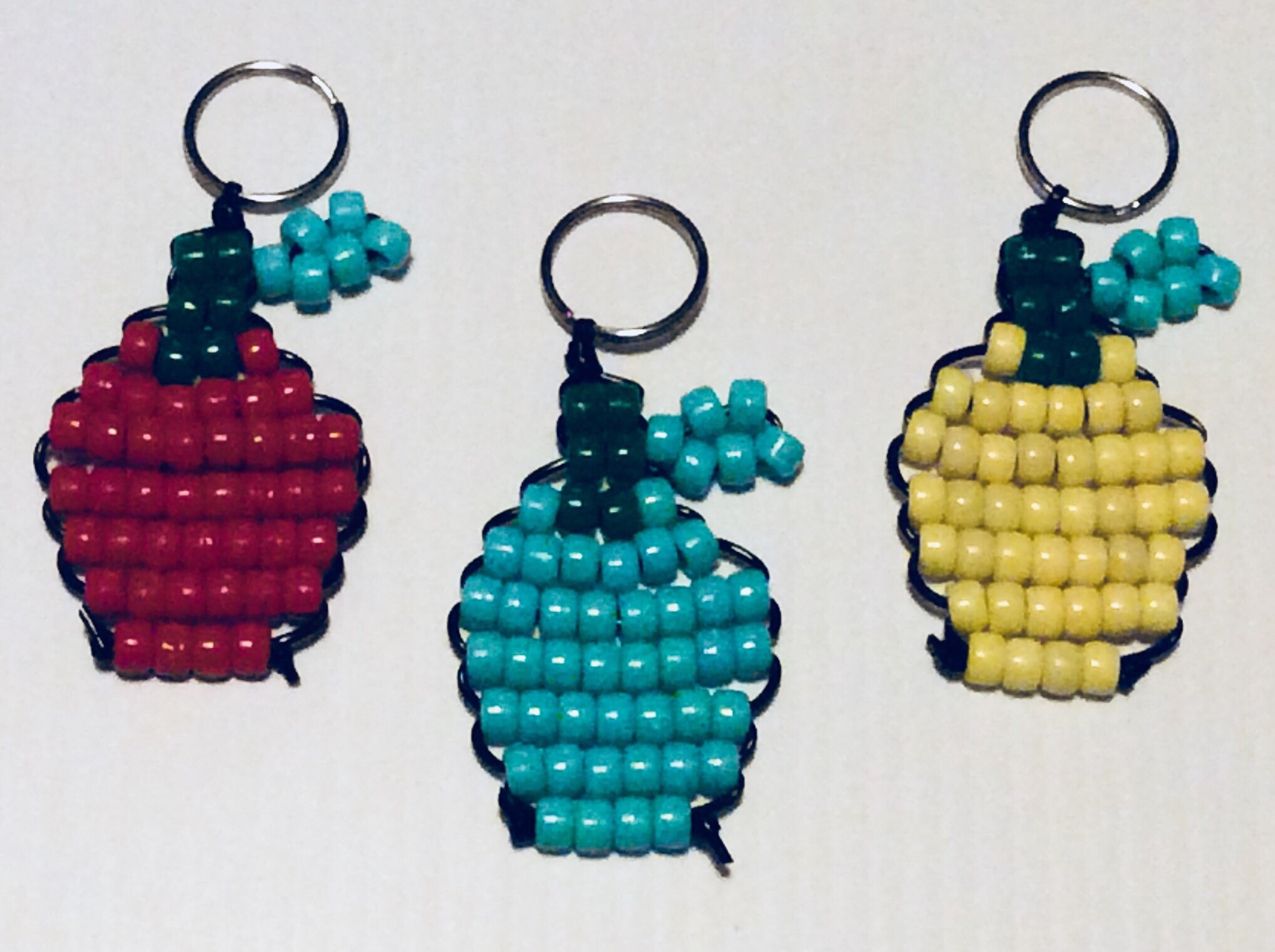 Kandi Apple Key Chain / Zipper Pull / Ornament - Etsy