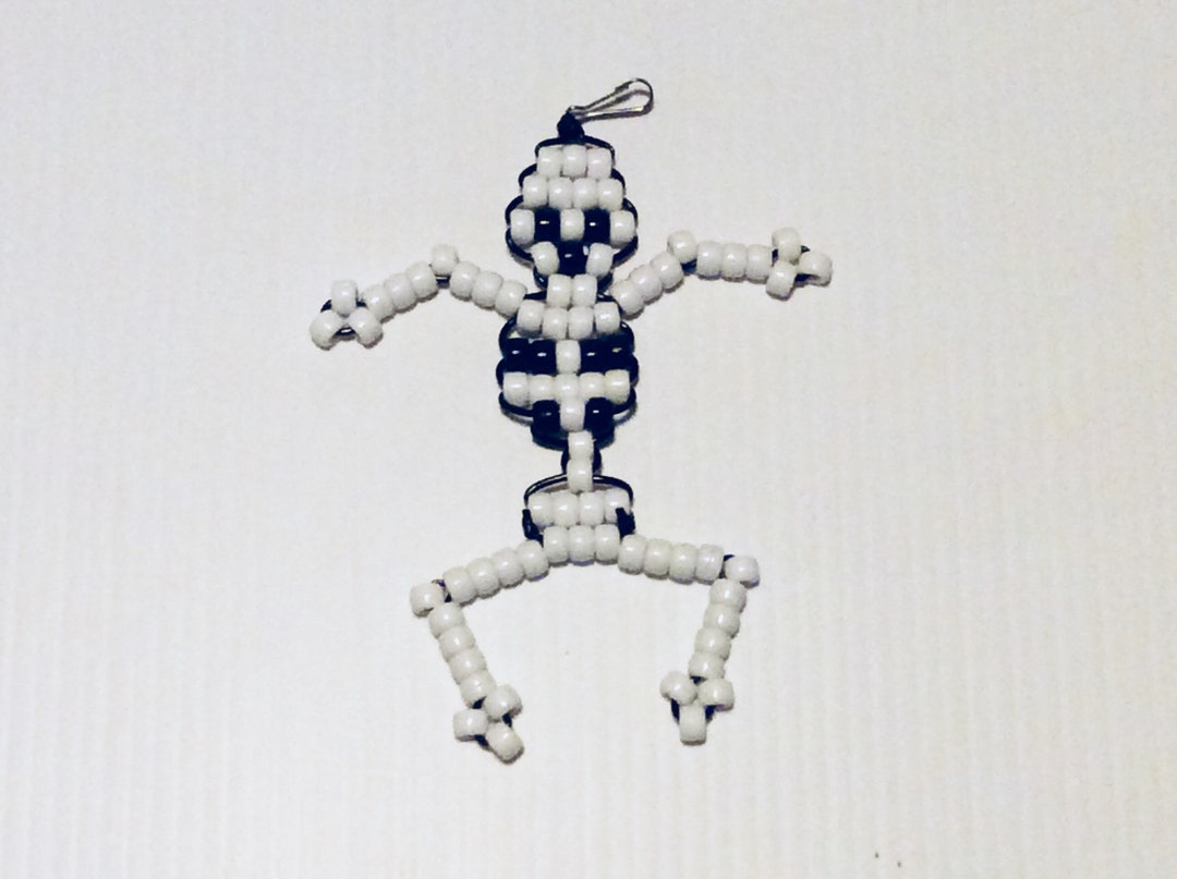 Kandi Mr Bones Skeleton Zipper Pull / Ornament - Etsy