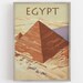 Egypt Wall Art Great Pyramids Print Egypt Travel Poster - Etsy