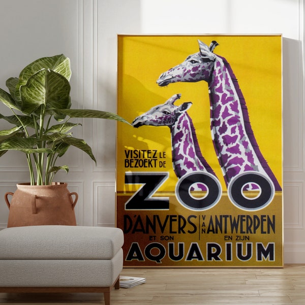 Zoo Animal Print - Etsy