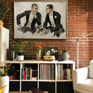 Dapper Men | Vintage Wall Art | Man Cave Decor | Bar Wall Decor ...