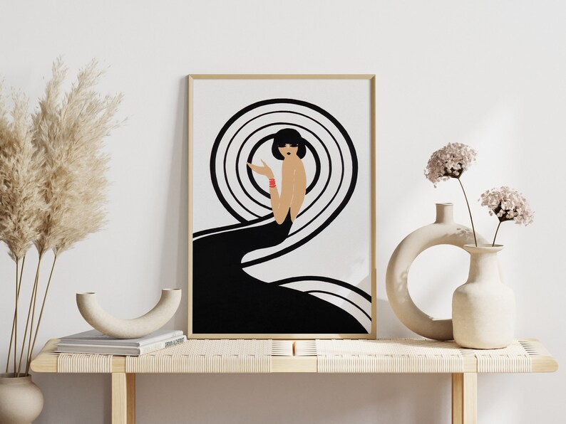 Retro Fashion Print Vintage Fashion Poster Fashion Model - Etsy