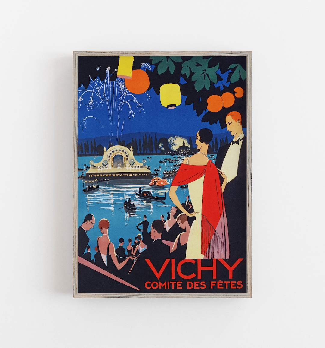 Vichy France Poster, Vintage Travel Print, France Travel Poster ...