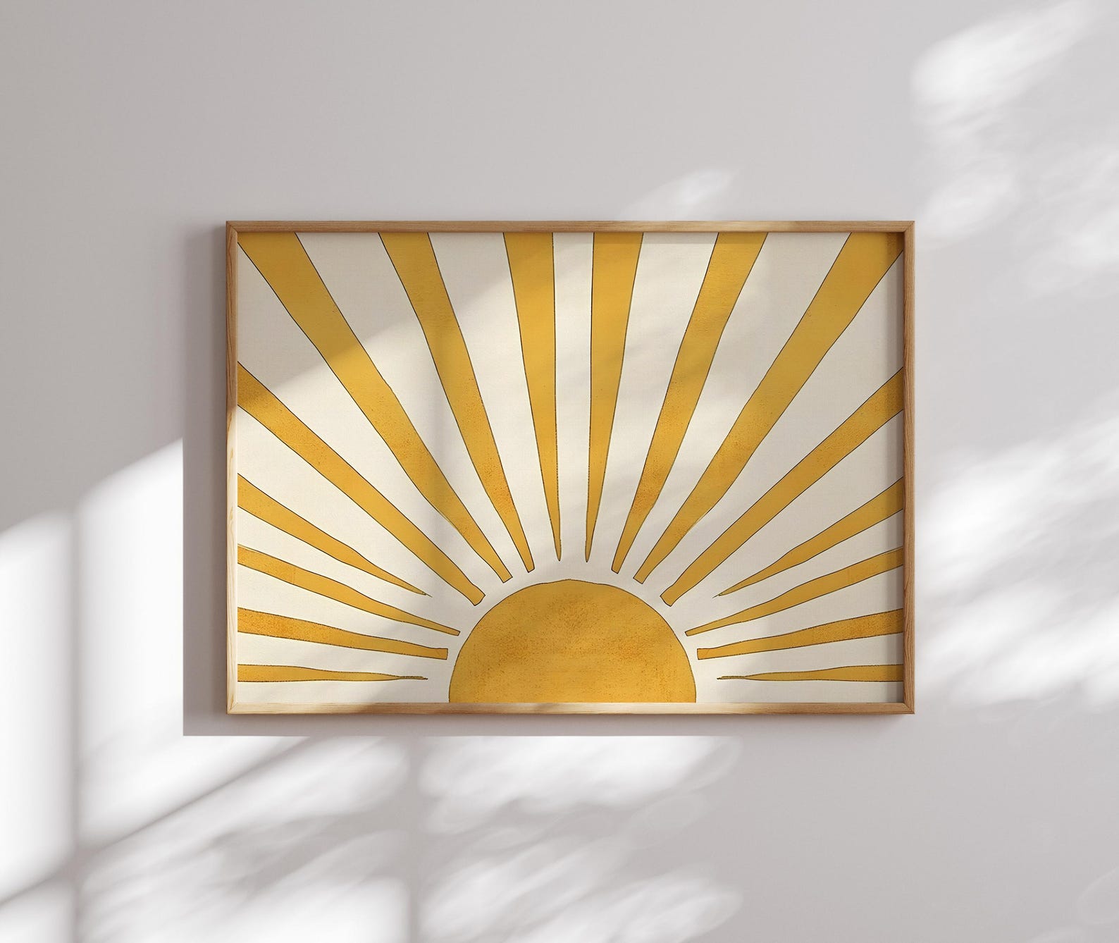 Sun Rays Art Print: Celestial Sunrise Wall Art (digital Download) - Etsy