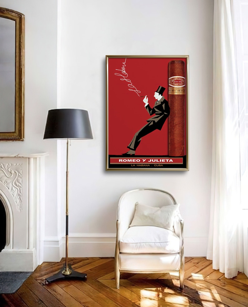 Cigar Wall Art Vintage Wall Art Bar Wall Decor Boho Print - Etsy