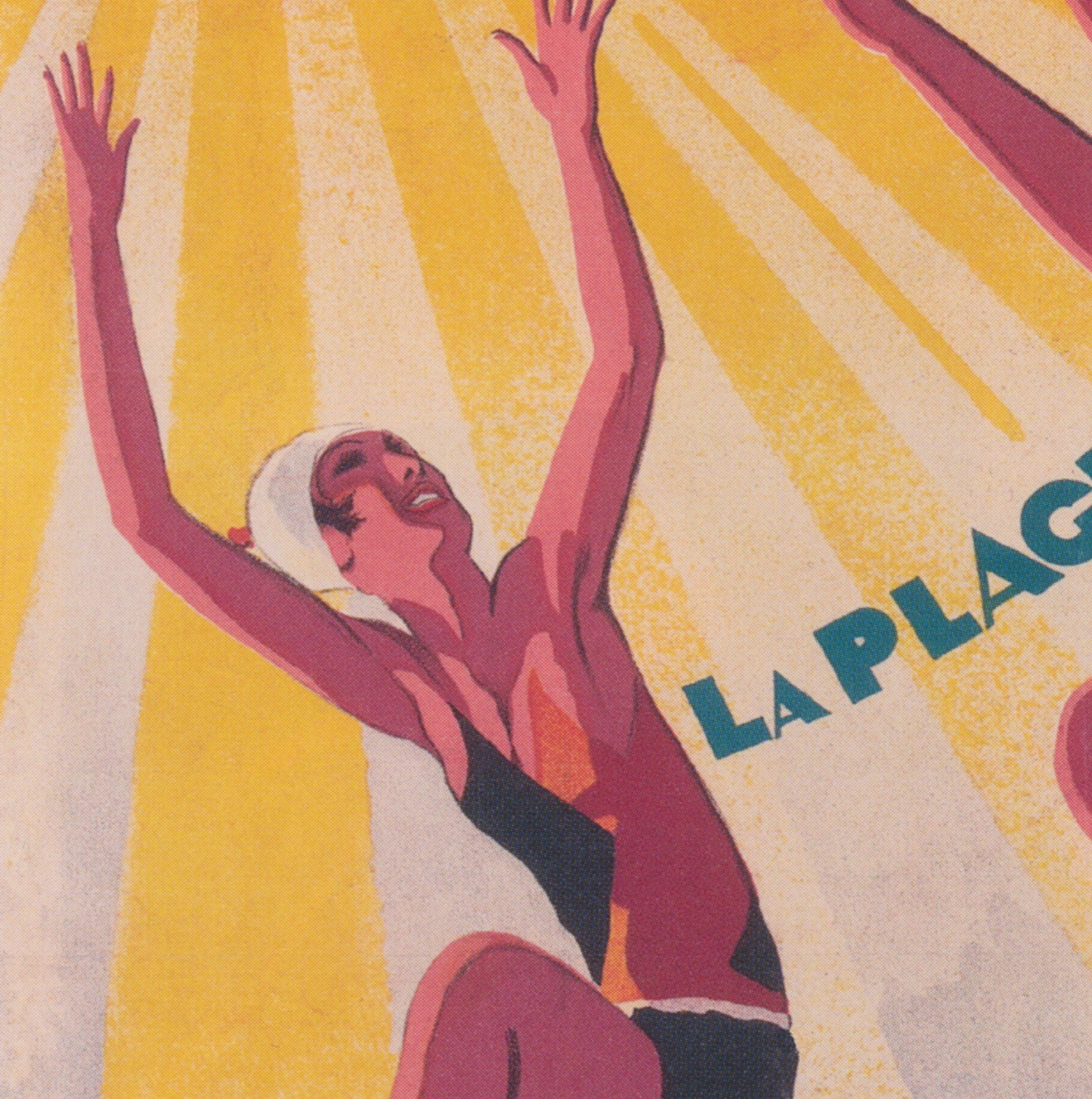 Beach Wall Art Vintage Wall Art Colorful Wall Art France - Etsy