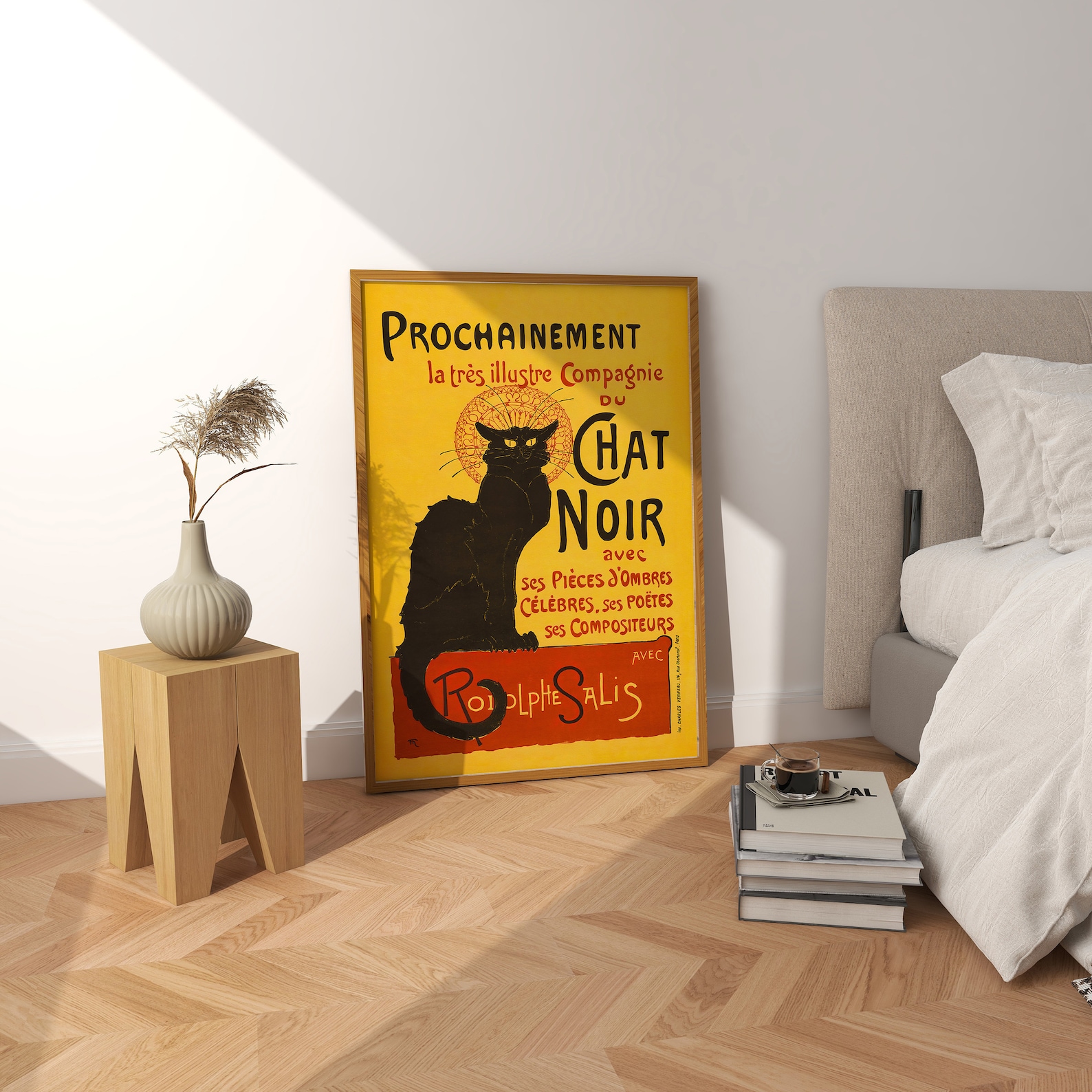 Black Cat Wall Art Chat Noir Print Vintage Poster Art - Etsy