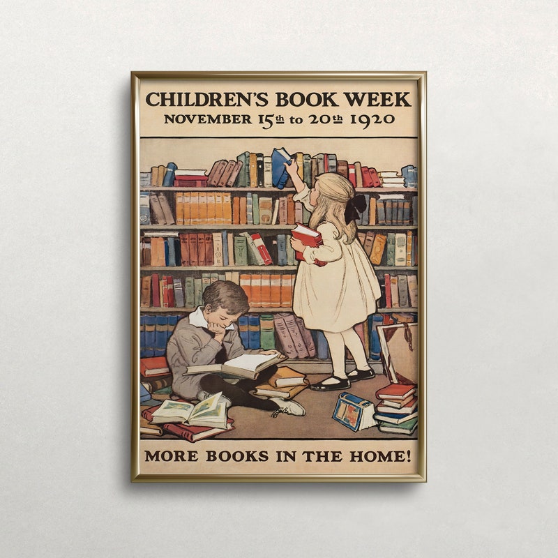 Library Week Poster - Etsy