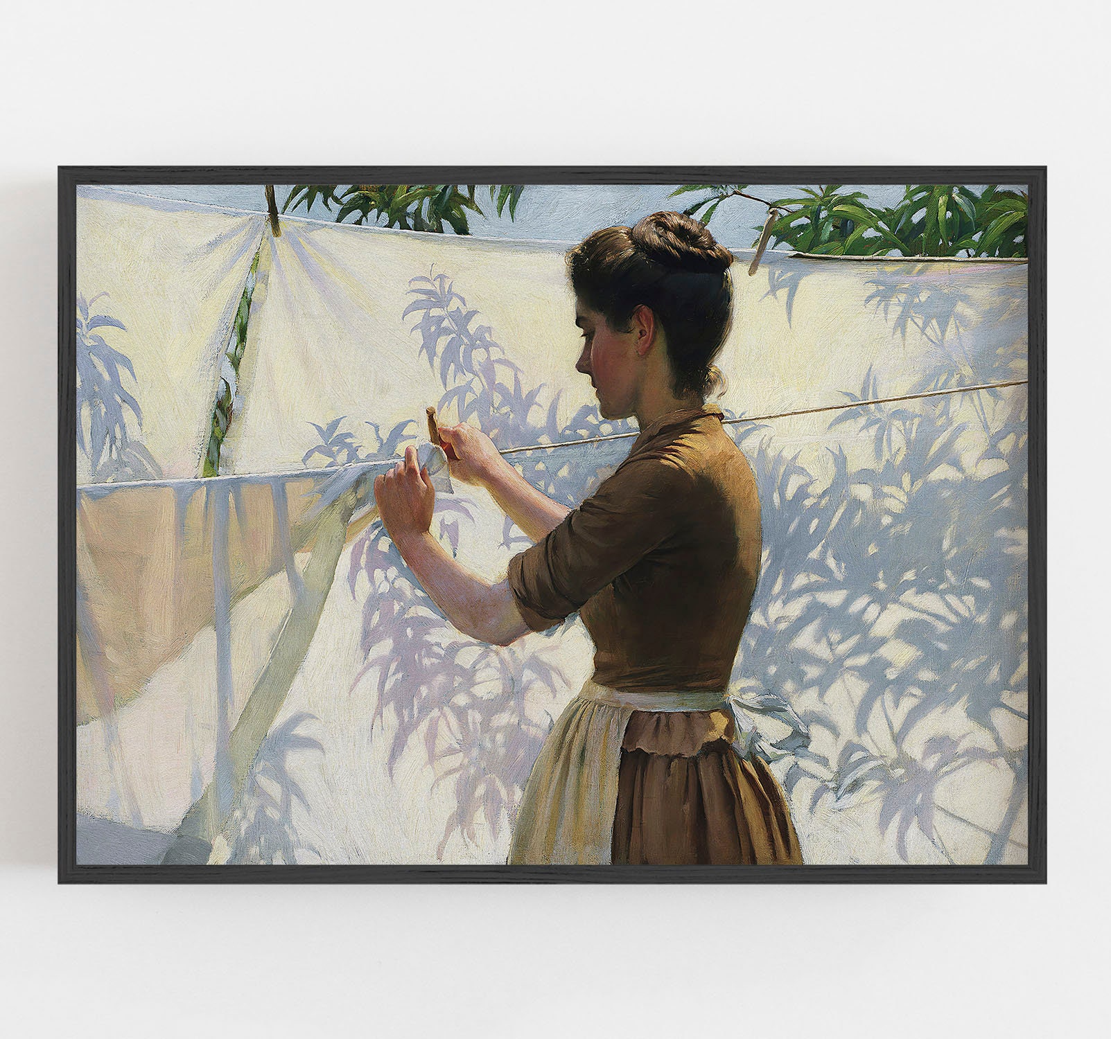 Laundry Room Decor Vintage Painting Woman Portrait - Etsy