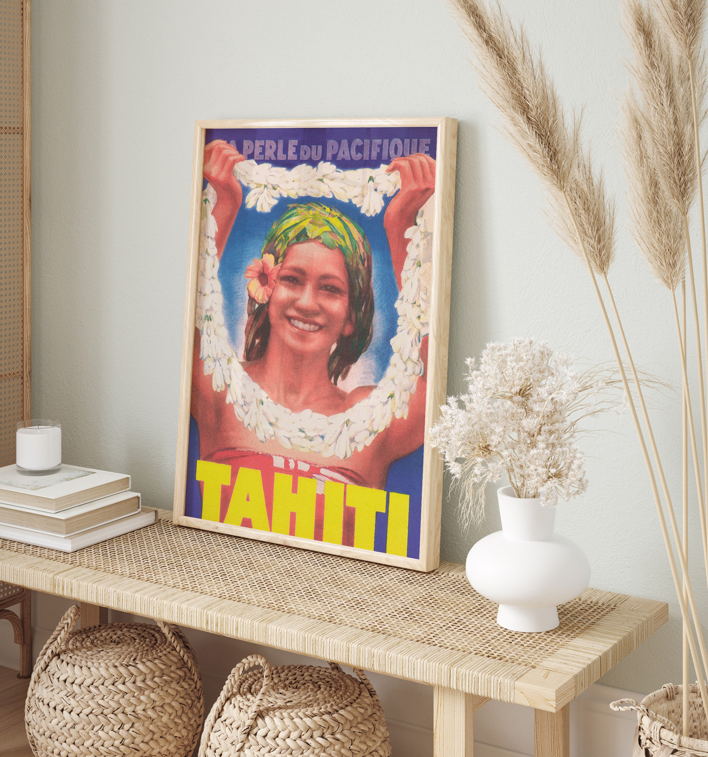 Tahiti Wall Art Tropical Wall Art Vintage Wall Art Tropical - Etsy
