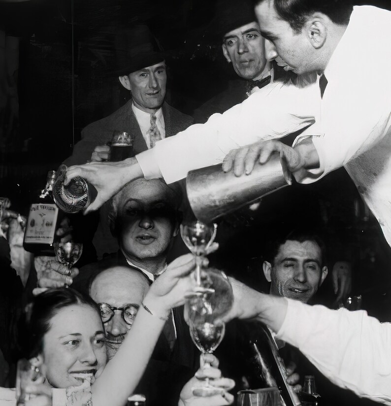 Prohibition Wall Art Black and White Art Vintage Wall Art - Etsy