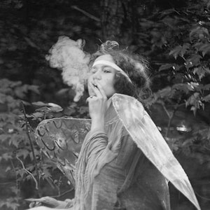 Angels Smoking, Black and White Art, Vintage Wall Art, Funny Wall Art ...