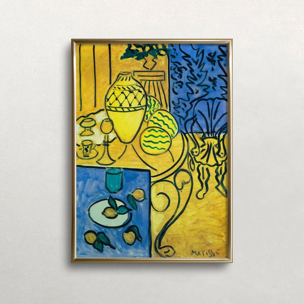Yellow Matisse Print - Etsy