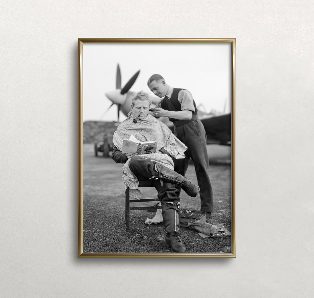 Vintage Fighter Pilot Haircut Photo: Military Wall Art (digital ...