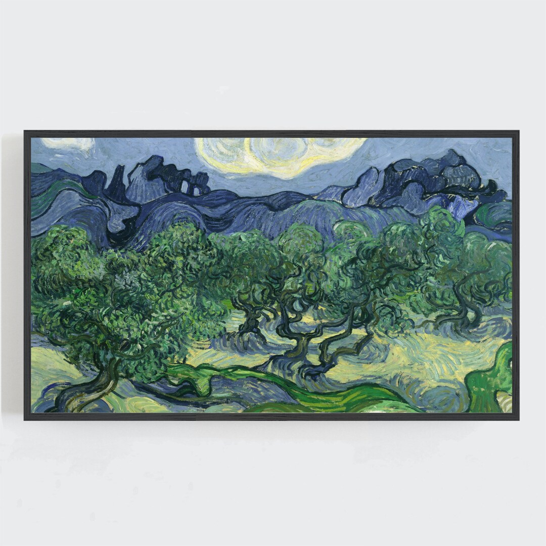 Van Gogh Frame TV, Olive Fields, Van Gogh Wall Art, Alpilles France Art ...