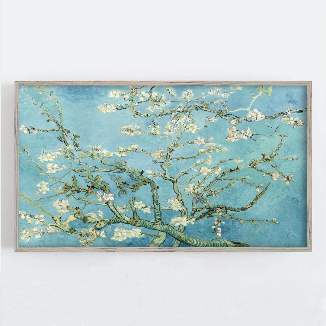 Van Gogh Frame TV Art, Almond Blossoms Wall Art, Van Gogh Wall Art ...